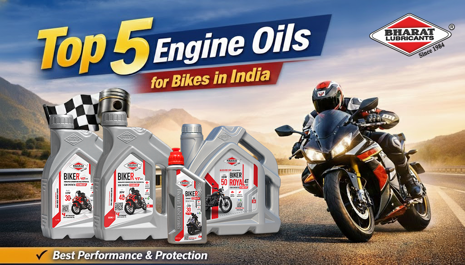 Top 5 Engine Oils for Bikes in India (2026) | Bharat Lubricants